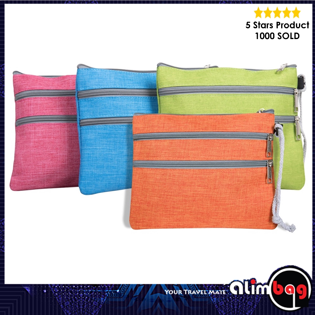 GadTech Women Zip Purse Bag Travel Pouch Stationary Pouch Beg B350 ...