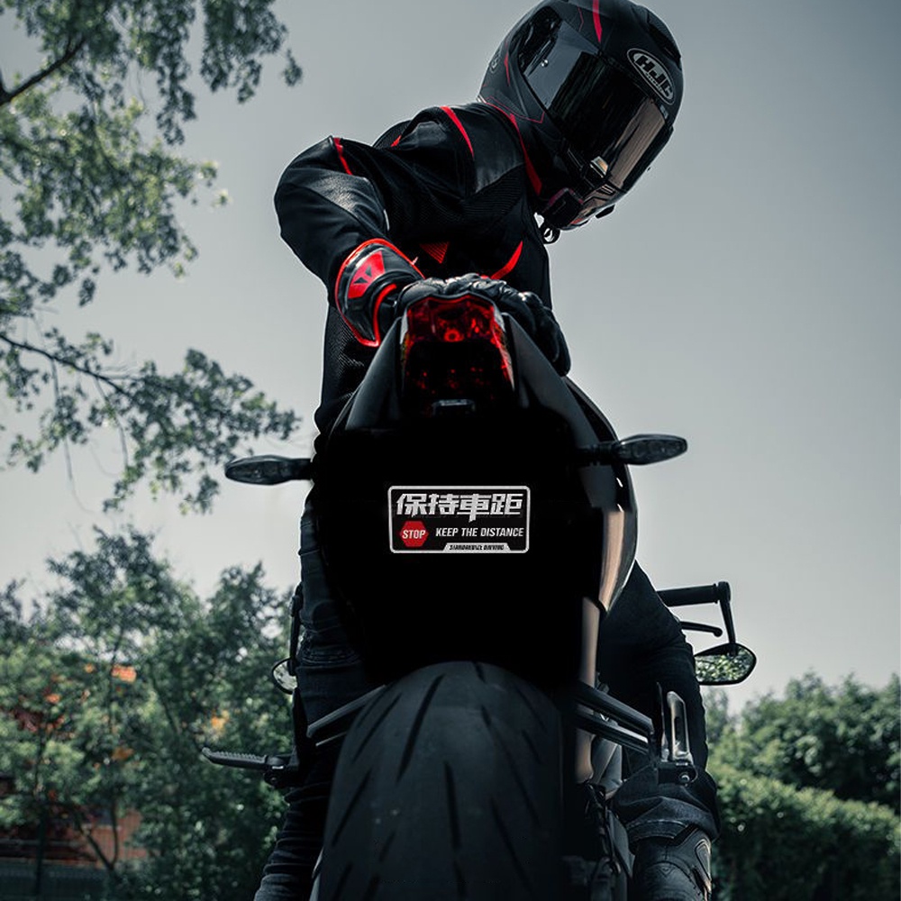 KEEP THE DISTANCE Warning Car Sticker Reflective Warn Decal Automobile ...