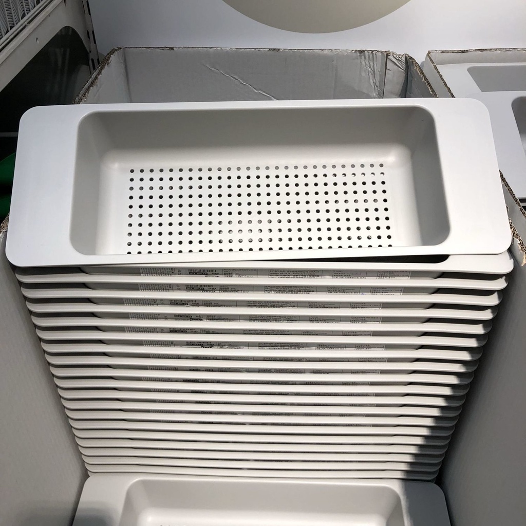 Drain Basket Vegetable Washing Fruit Genuine Ikea Lunwart Dish Filter ...