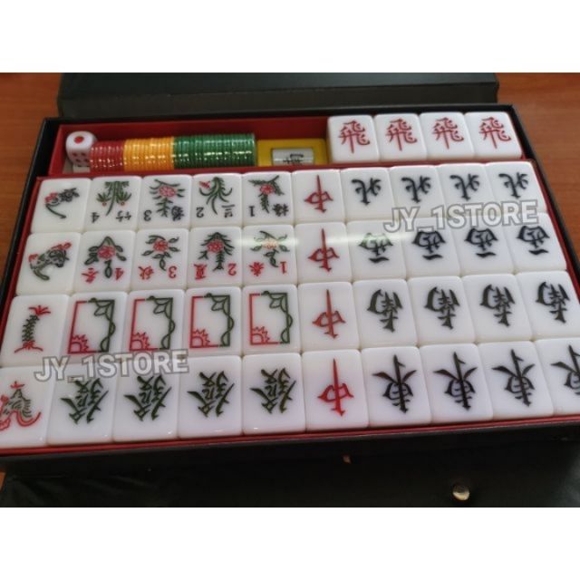 3 Player Mahjong 3人麻将 (米白色 / 白色) | Shopee Malaysia