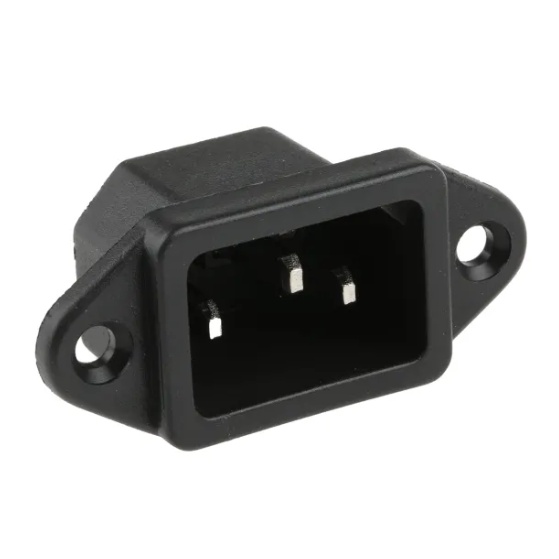 PANEL MOUNT 3 PIN KETTLE MALE PLUG INLET CONNECTOR 10A 240V ->READY ...