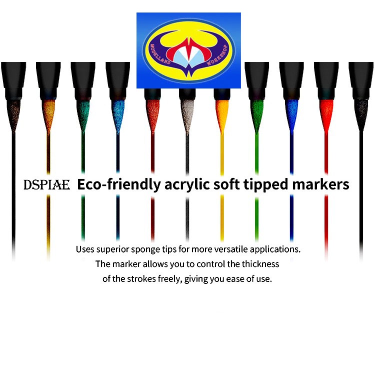 DSPIAE SOFT TIPPED MARKERS ( MKM, MK, MKF SERIES ) BASIC, METALLIC ...
