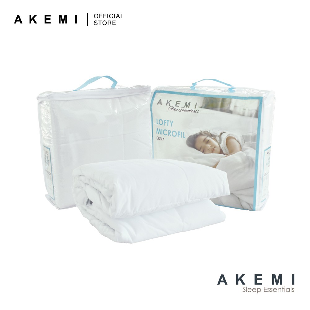AKEMI Sleep Essentials Lofty Microfil Quilt | Shopee Malaysia