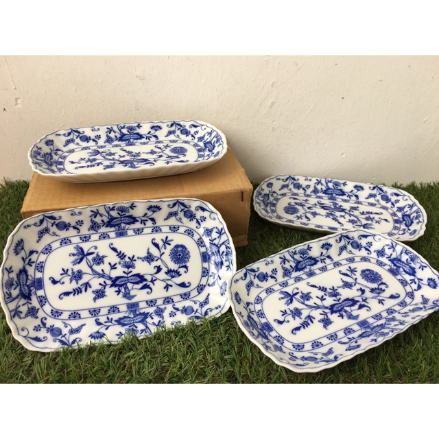 Blue Elle By Sango Plate Set of 4 | Shopee Malaysia