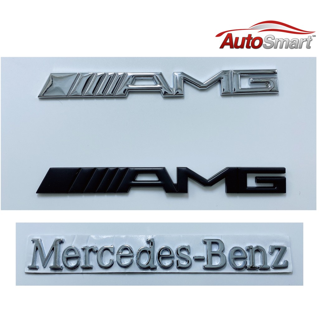 car sticker amg logo emblem decal for benz amg c300 a250 cla glc gla ...
