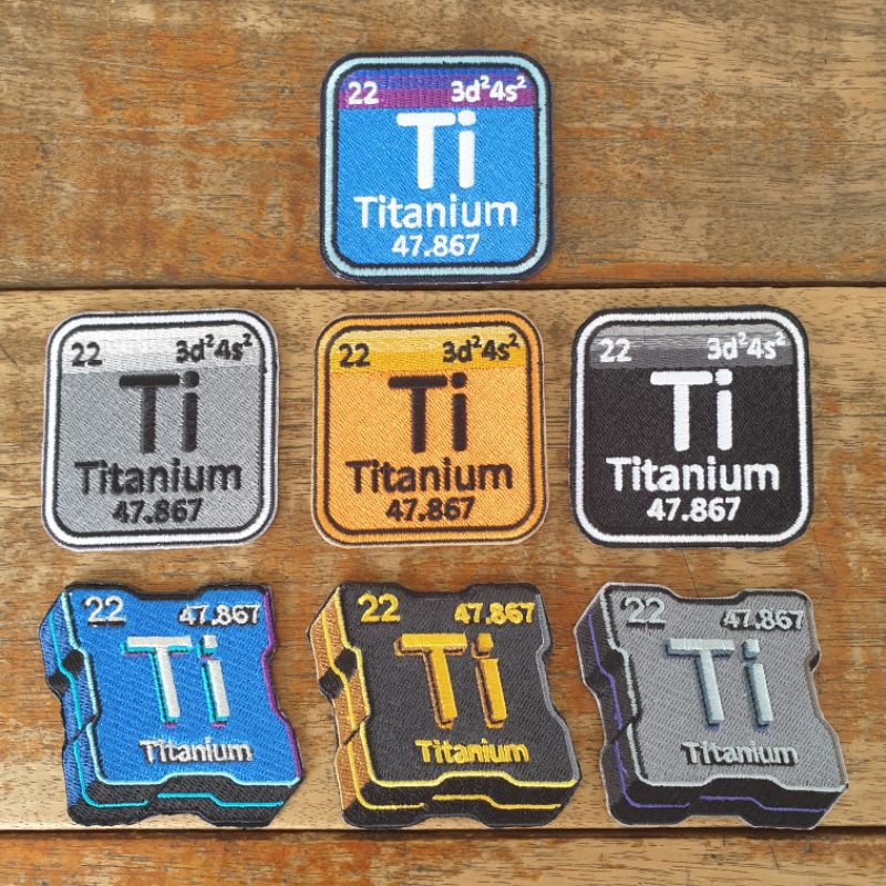 TI Titanium embroidery patches (Ready Stock). | Shopee Malaysia