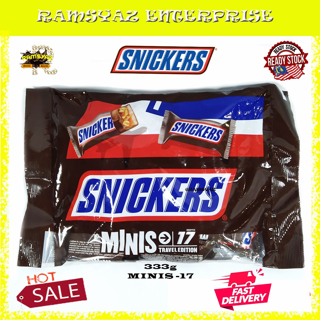 Snickers Chocolate Minis Bag 333g | Shopee Malaysia