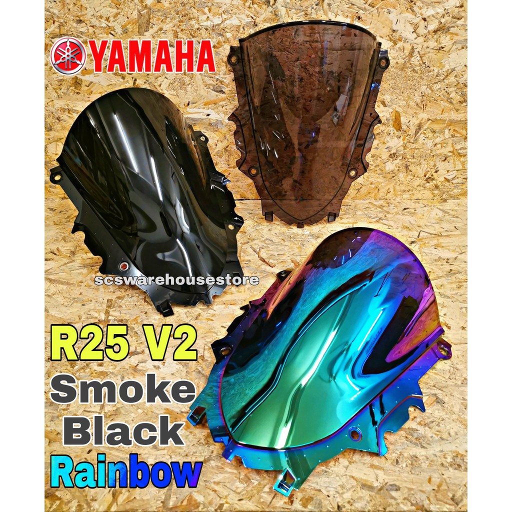 Visor Windshield Double Bubble Yamaha R25 / R3 V2 2019 2020 2021 2022 ...