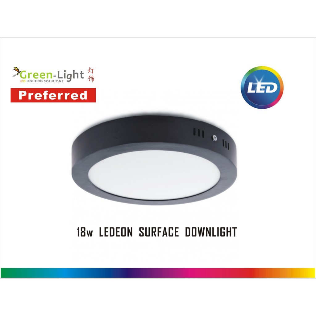 LEDEON 18W Surface Downlight LED Panel Ceiling Light | Shopee Malaysia