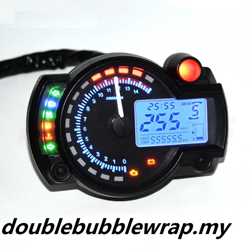Meter Digital 7-Color LED Motorcycle RX2N ATV LCD Speedometer ...