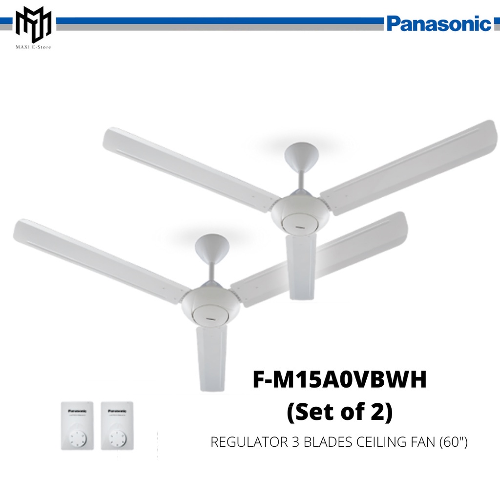 Panasonic FM15AO-WHT 60 Ceiling Fan White (Twin Pack) | Shopee Malaysia
