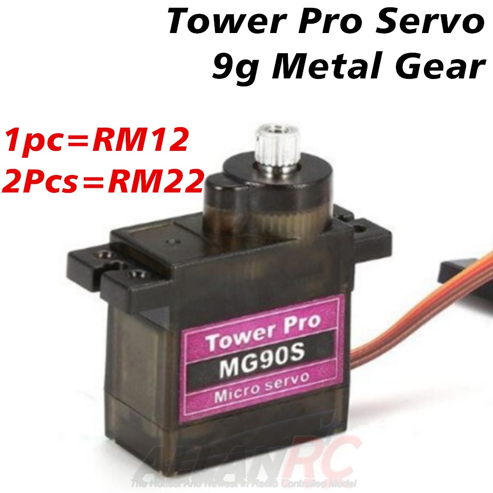 Arduino Tower Pro 9g MG90S Mini Metal Servo | Shopee Malaysia