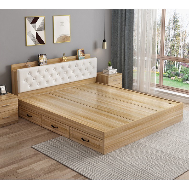 Tatami style bed frame with drawers Rangka tempat tidur gaya tatami ...