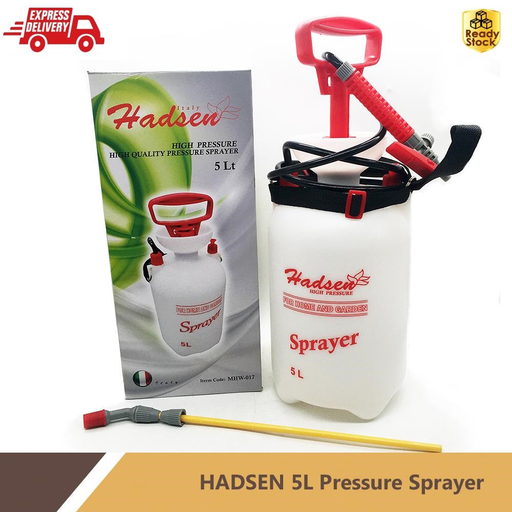 HADSEN 5L High Pressure MULTIPURPOSE Sprayer (Garden Spray Pump ...
