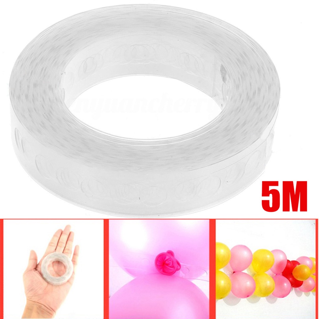 17Ft DIY Balloon Arch Strip Balloon Decorating String Decor Tape Cake ...