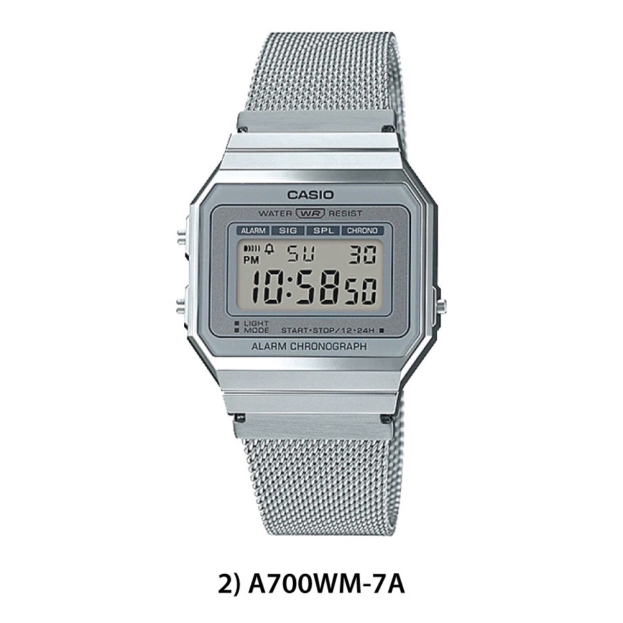 CASIO DIGITAL VINTAGE A700 SERIES A700WMG-9A A700WM-7A A700WG-9A A700W ...