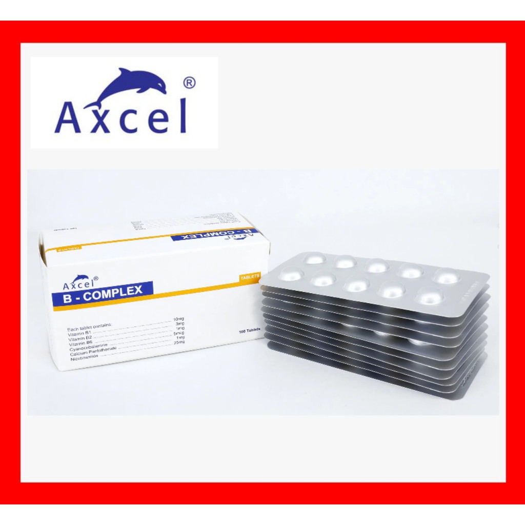 AXCEL B-COMPLEX TABLETS (10X10'S) [EXP: 06/2023] | Shopee Malaysia