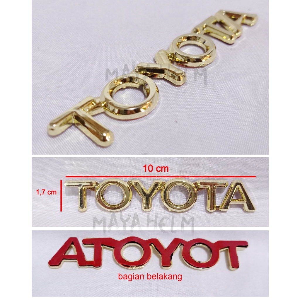 Toyota Gold Car Logo Emblem Car Accessories and Variations | Shopee ...