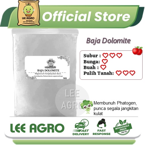 1Kg Baja Dolomite GML/ Kapur Pertanian Perawat PH (Direct Dari Kilang ...