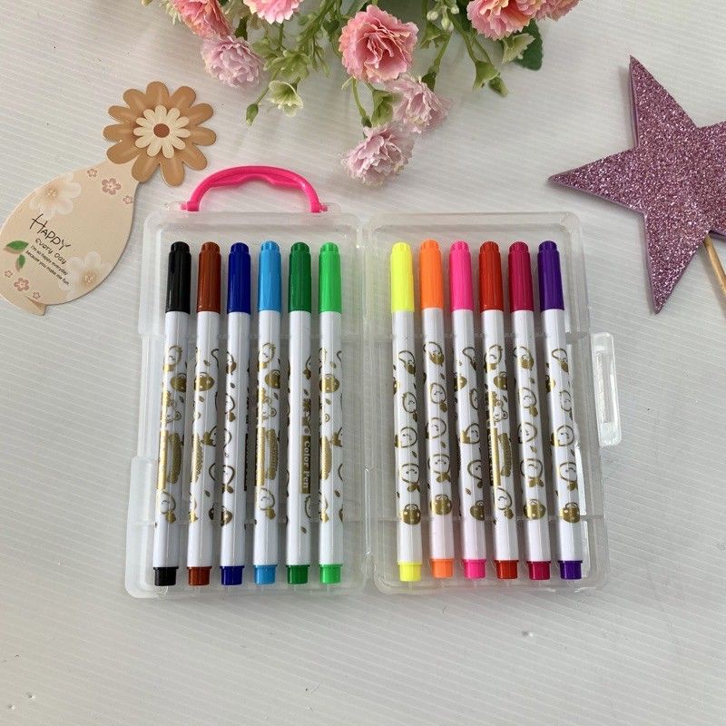 Cartoon children magic colours/12coloured magic colours/ magic colour ...