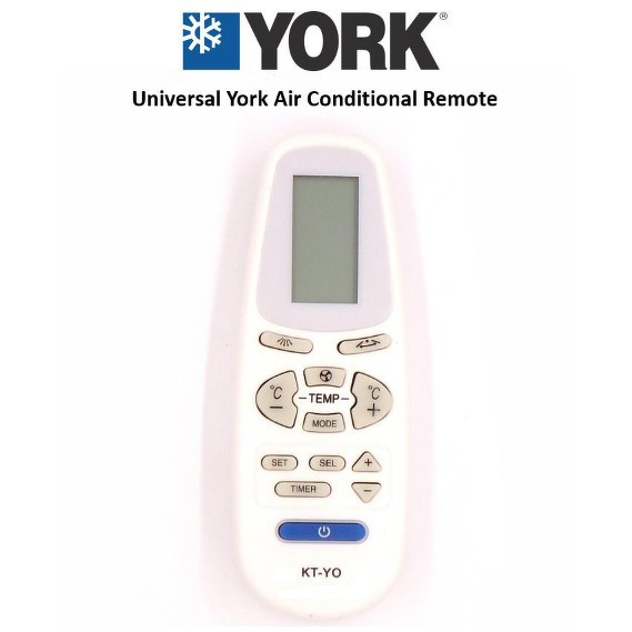 YORK Air Conditioner Remote Control Multi Models Compatible KT-YO ...