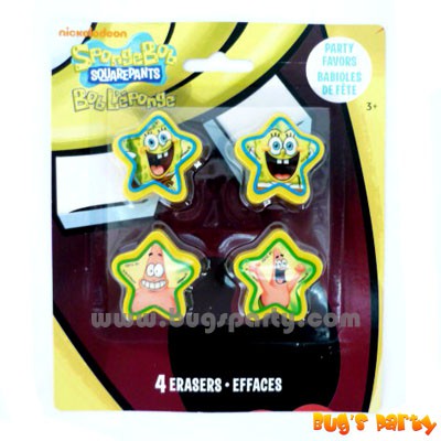 SpongeBob Erasers Party Favors | Shopee Malaysia