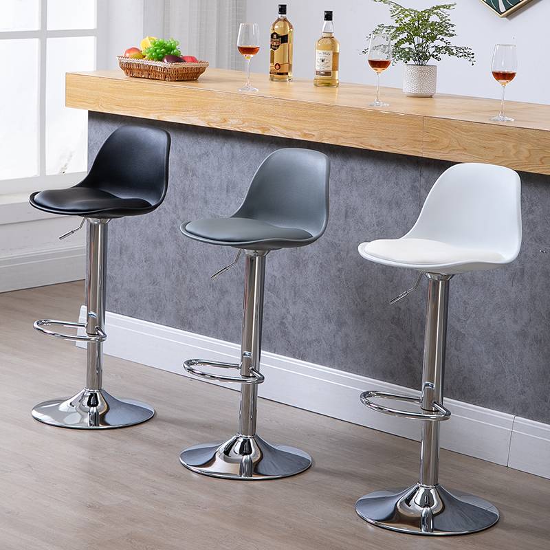 Modern Adjustable Height Wrought Iron Bar Chairs Home Backrest Hotel ...
