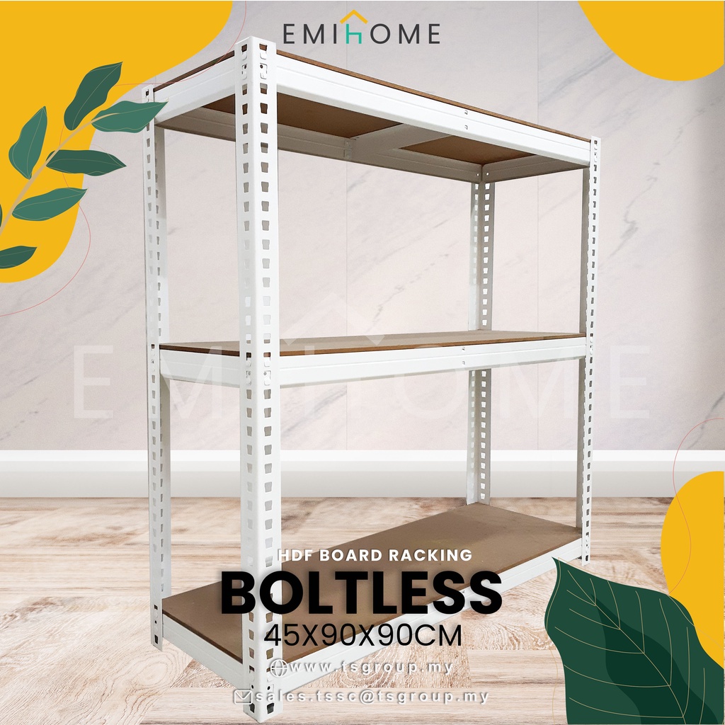 EMIHOME Boltless DIY Racking Steel (3 LEVEL) - Multipurpose Racking ...