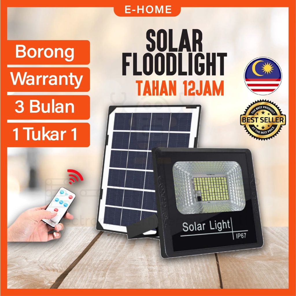 Ehome Solar Spotlight 300W/400W/600W solar light outdoor lighting Flood ...