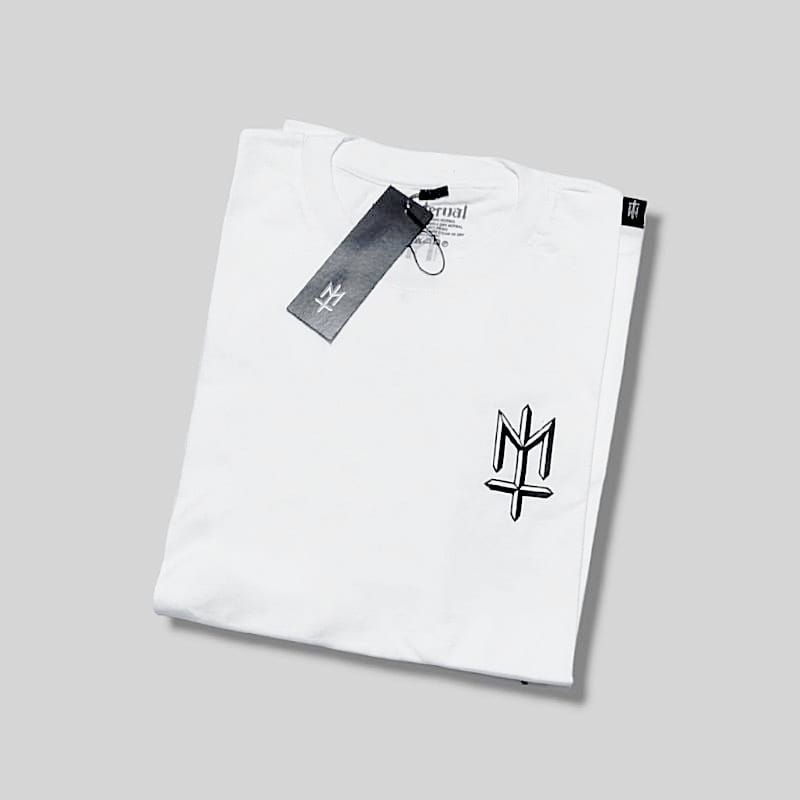 (MATERNAL Disaster) T-SHIRT MATERNAL DISASTER COATED WHITE LOGO ...