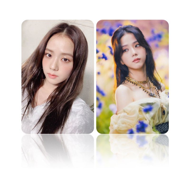 Blackpink Jisoo 100 PCs Photocard Set Single Sided Double Sided Wallet ...