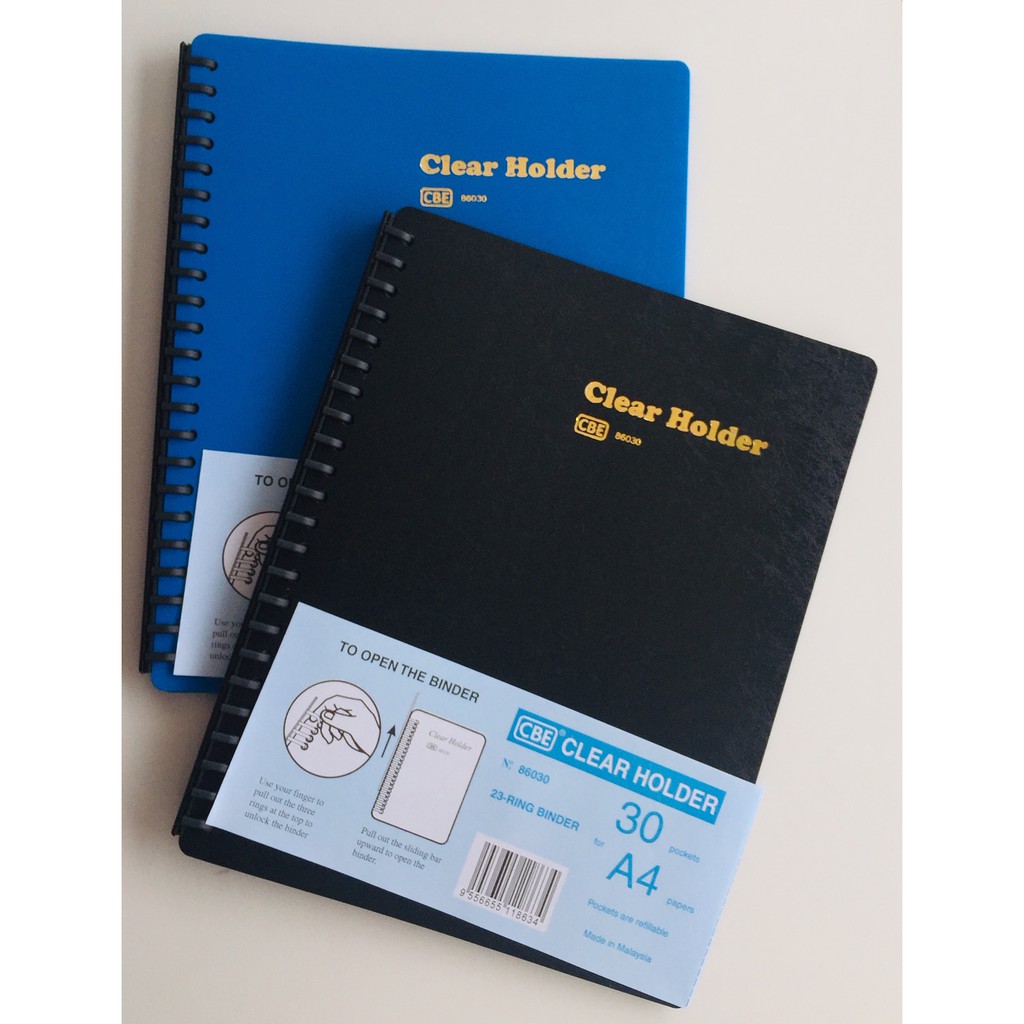 CBE 86030 CLEAR HOLDER A4 REFILLABLE | Shopee Malaysia