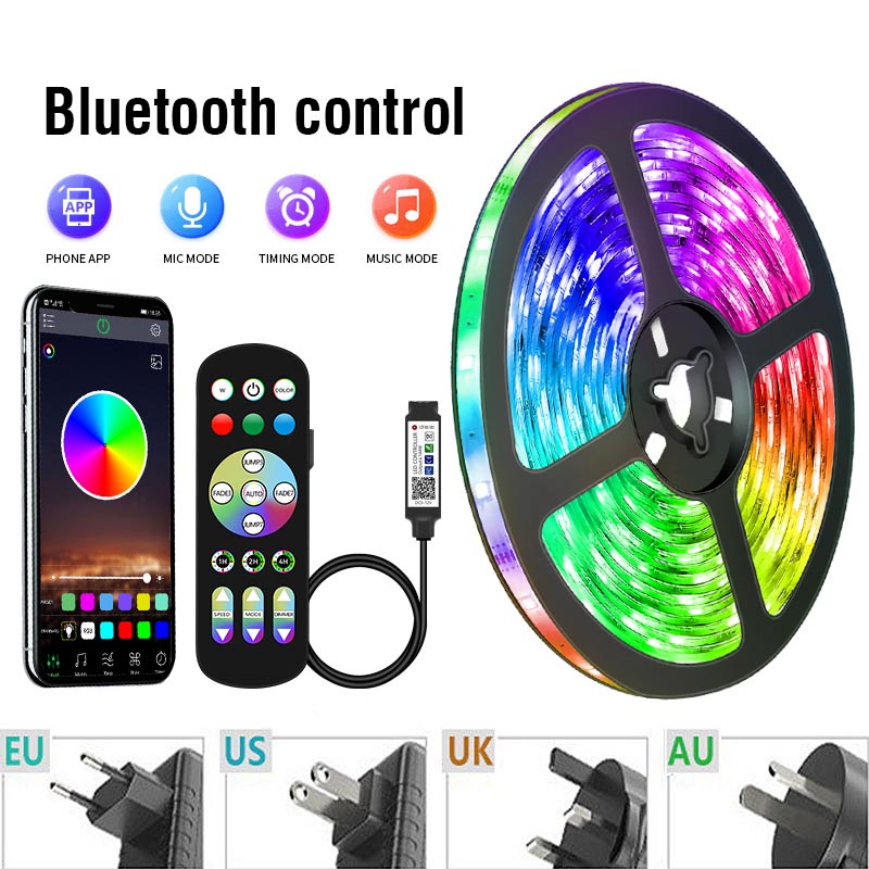 5M-30M Bluetooth LED Strip 5050 IP20 RGB Strip LED Light Flexible ...