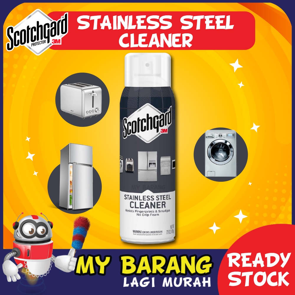 3M Scotchgard Stainless Steel Cleaner [Clean Kitchen Refrigerator/Oven ...