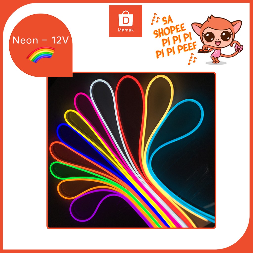 【DecoMamak】🌈 E² Wave 5meter 120 LEDs 12V Neon LED Strip Light Flexible ...