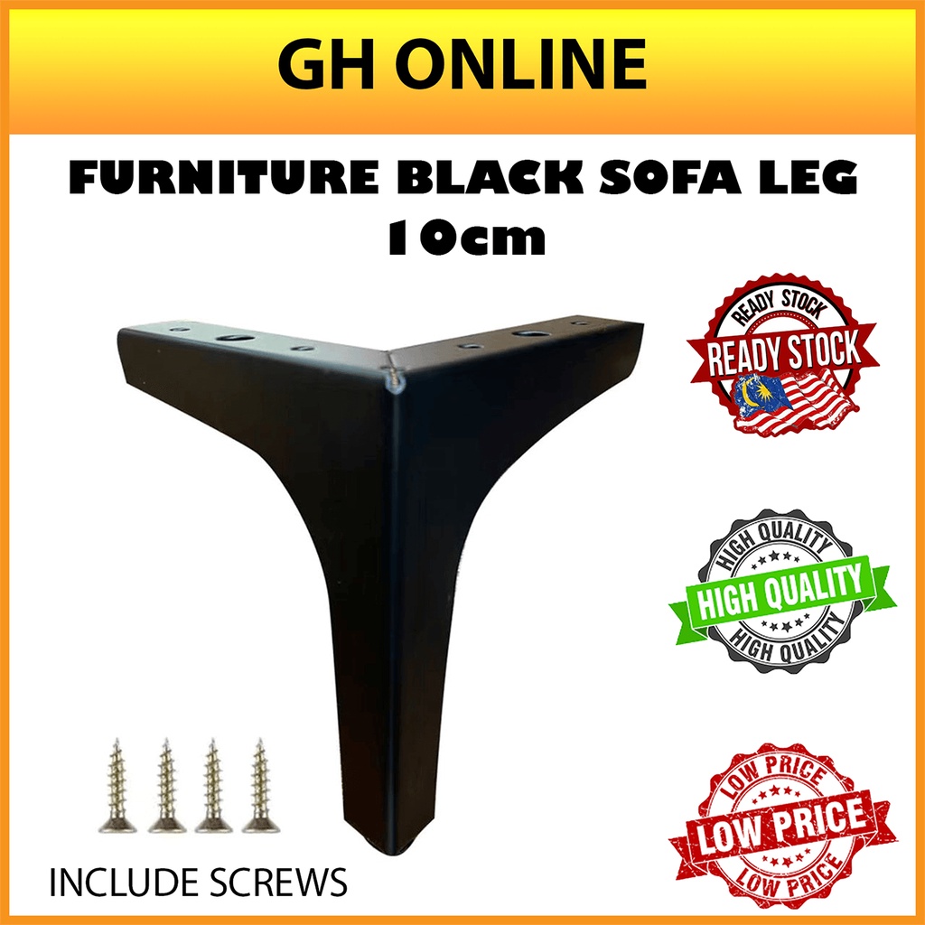 SOFA LEG FURNITURE LEG BLACK COATING KAKI SOFA KAKI ALMARI LEG BLACK ...