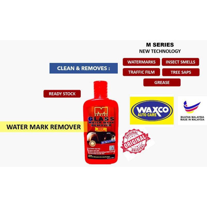 stain remover Watermark Remover Waxco M Series Car Glass Watermark ...