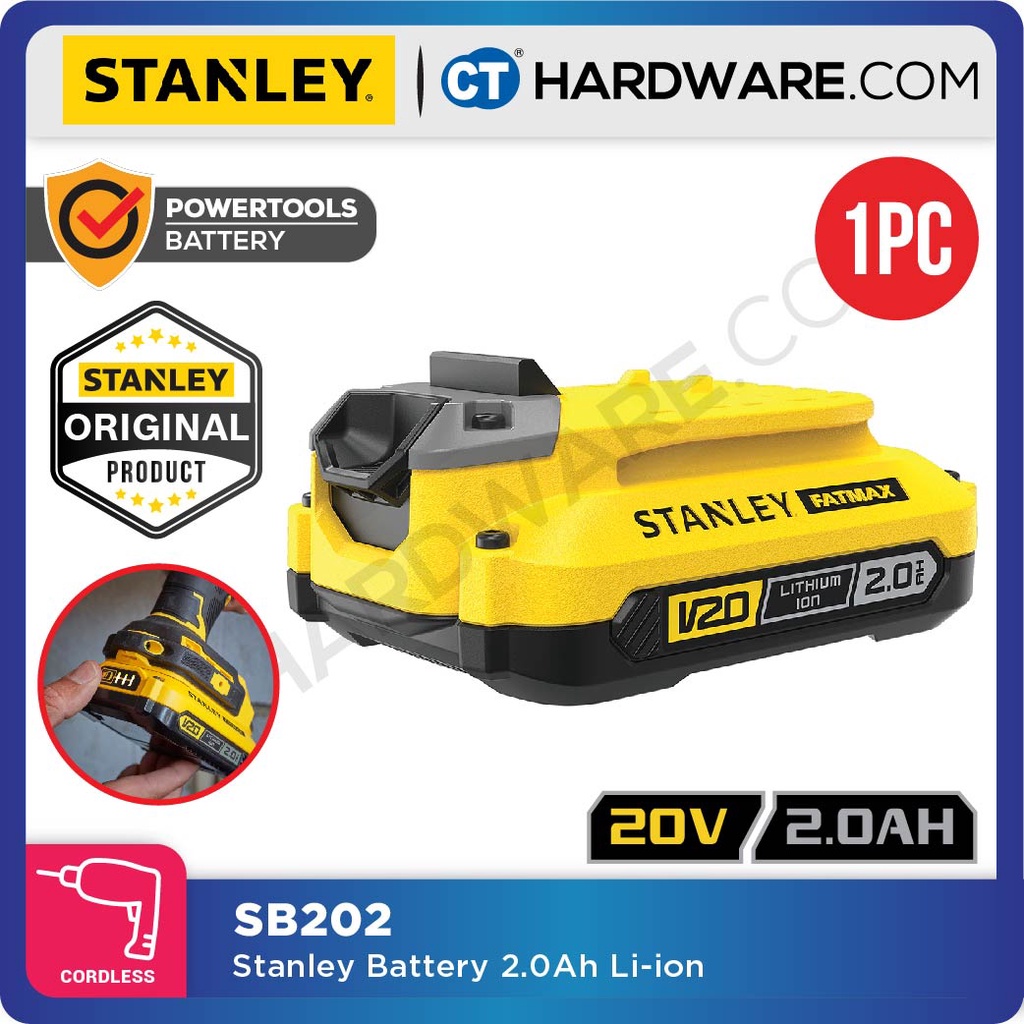 STANLEY SB202 BATTERY 20V 2.0AH ( 1PC ) | Shopee Malaysia