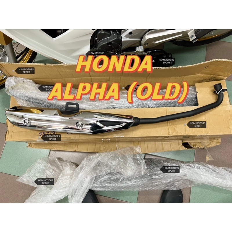 HONDA ALPHA 110 /CX110 NEW OLD EXHAUST PIPE OEM STD MODEL | Shopee Malaysia