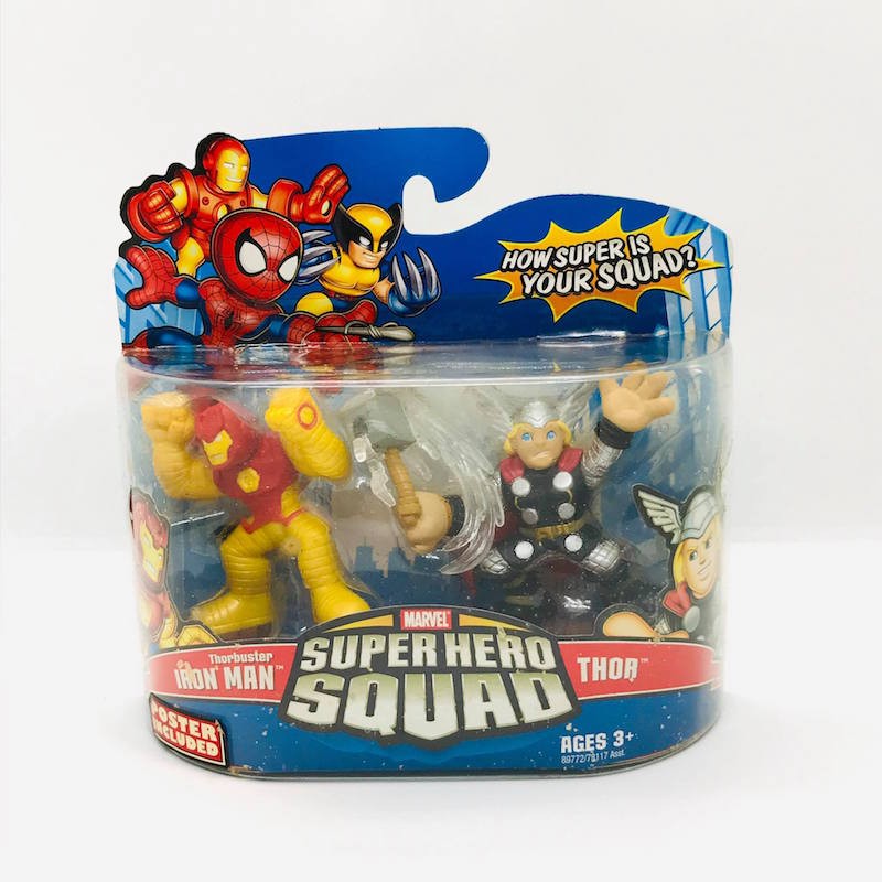 Marvel Super Hero Squad Series 13 Thorbuster Iron Man & Thor 3-Inch ...
