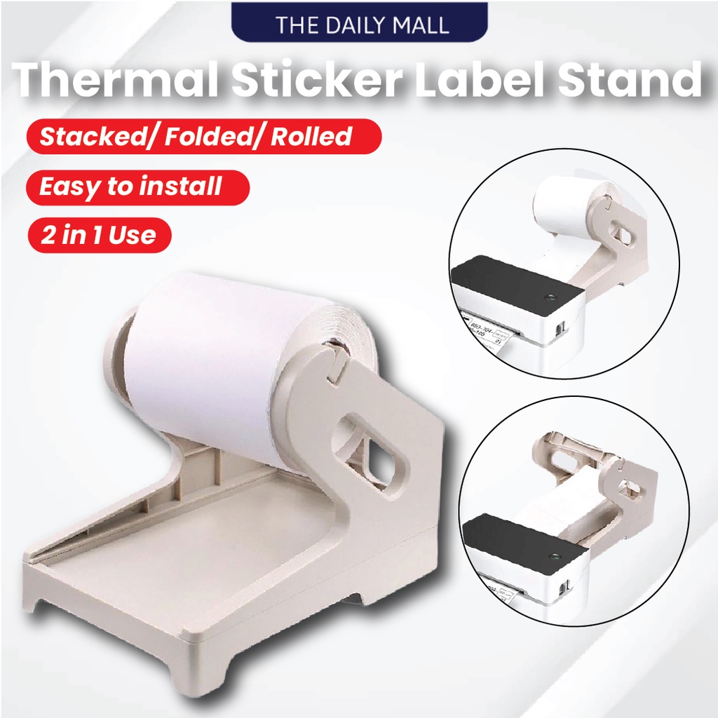 Thermal Printer Bracket Stand 2 in 1 Holder Thermal Sticker Waybill ...