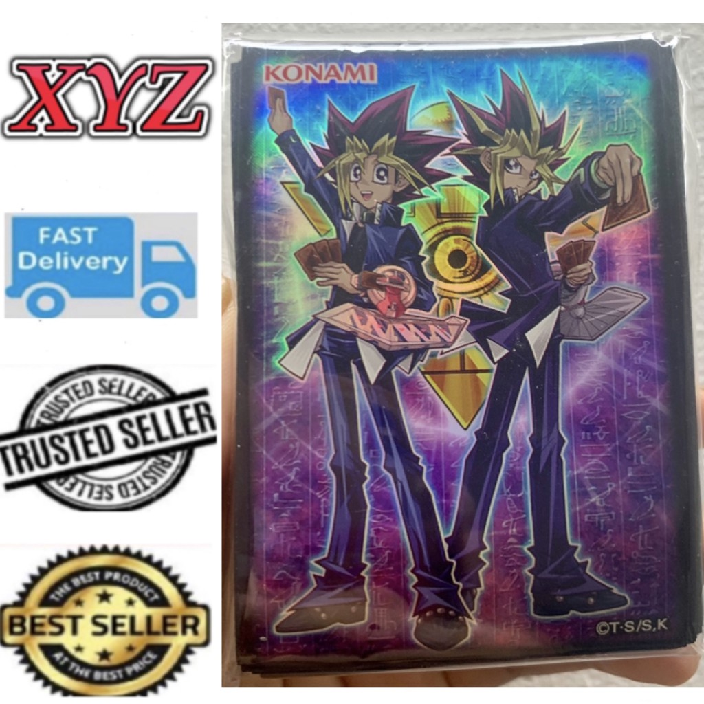 Yugioh Card Sleeves Holo Yugi & Atem Original Konami (100% Ready Stock Fast Posting) | Shopee ...