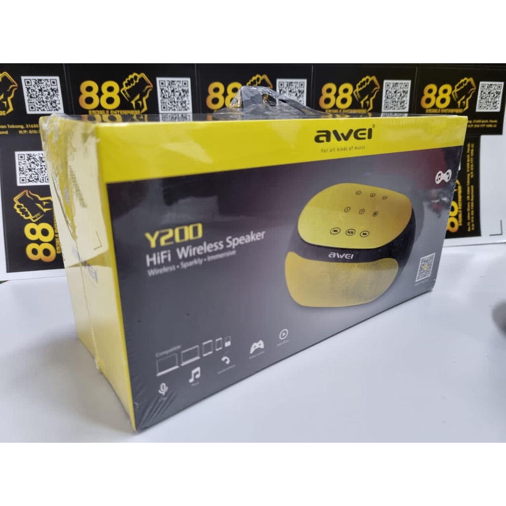 📱👉 New Arrival 👈📱 🔔💢 AWEI Y200 HIFI Wireless Speaker 💢🔔 🎈 Audio Input ...