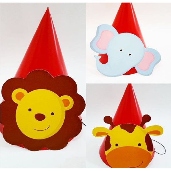Jungle pop up Birthday Hat/jungle pop up Cone Birthday Hat/custom Cone ...