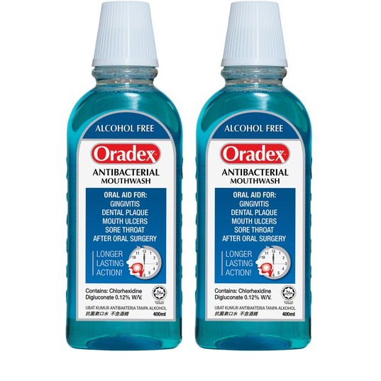 ORADEX [Everyday Antiseptic / Anti Bacterial] MouthWash 90ml/ 400ml ...