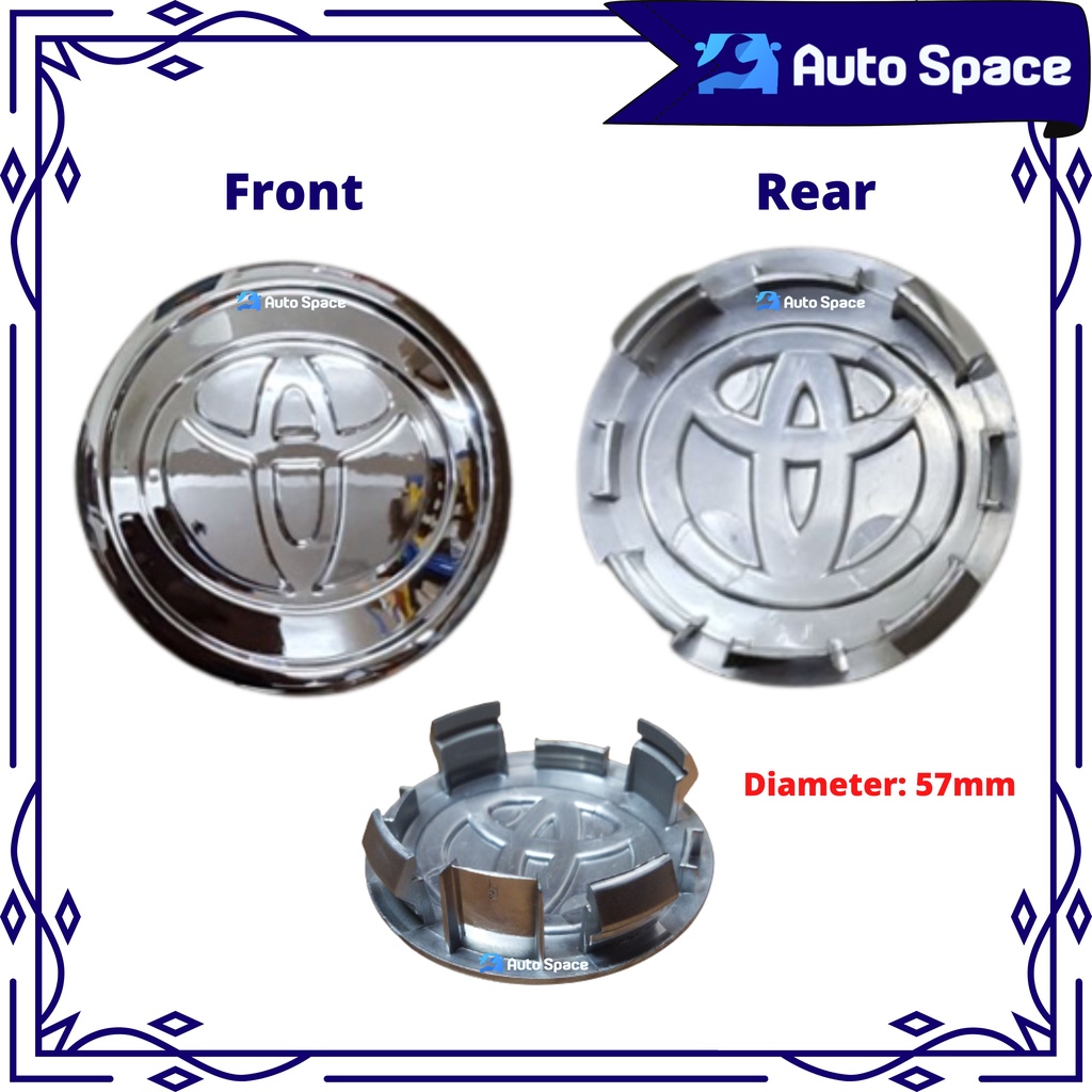 TOYOTA VIOS / ALTIS / CAMRY / AVANZA / ALPHARD WHEEL/RIM CAP 57MM (1PC ...