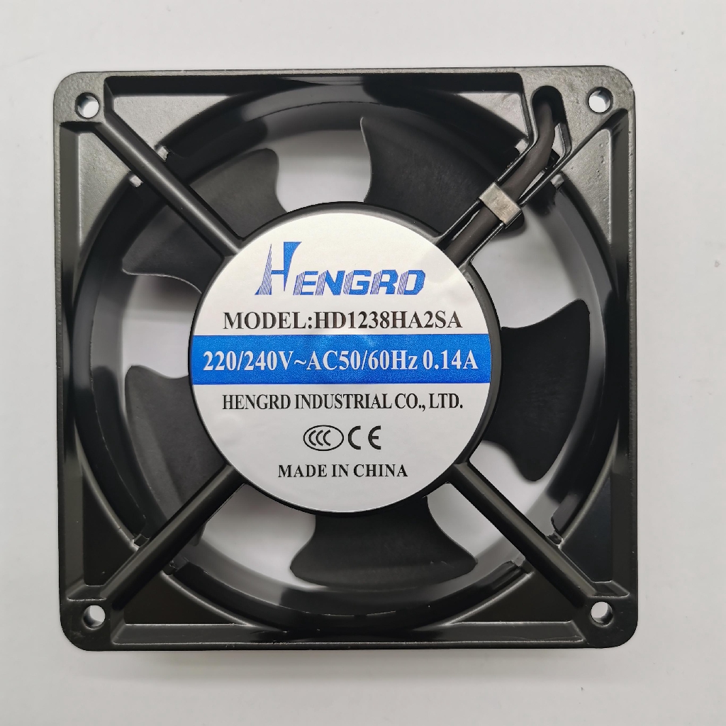 HENGRD 240VAC Axial Blower Fan with Sleeve Bearing 120 x 120 x 38mm (HD1238HA2SA-P) | Shopee ...