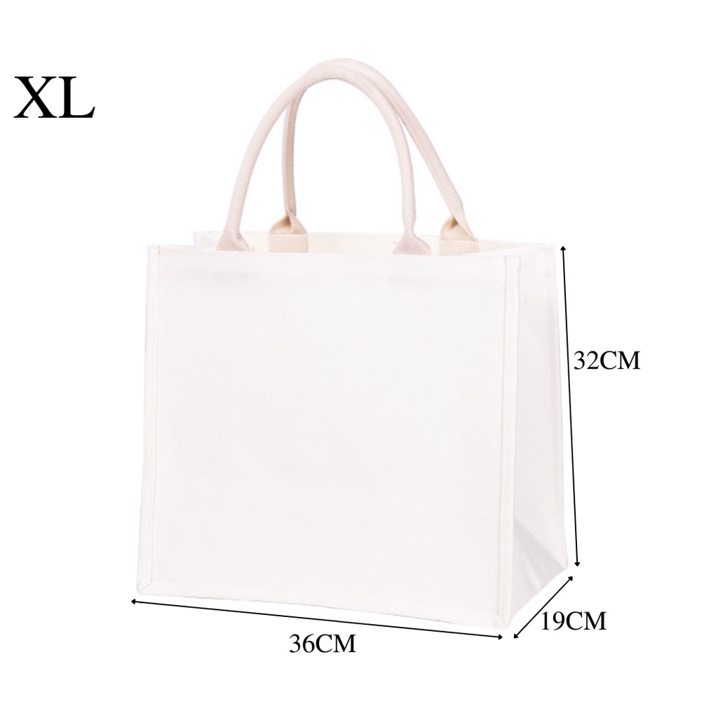 Premium Muji Style Japanese Jute Bag / Totebag / Grocery Bag / Recycle ...