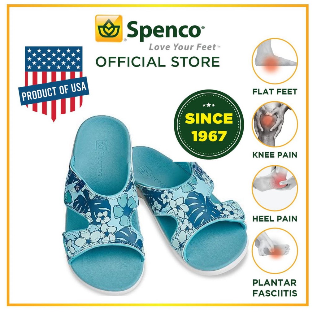 🎖100% Original Spenco Women KholoLuauCloud Blue Arch Support Knee Heel ...