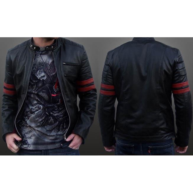 MERAH HITAM Wolverine X-MEN BLACK LIST RED SEMI LEATHER JACKET | Shopee ...